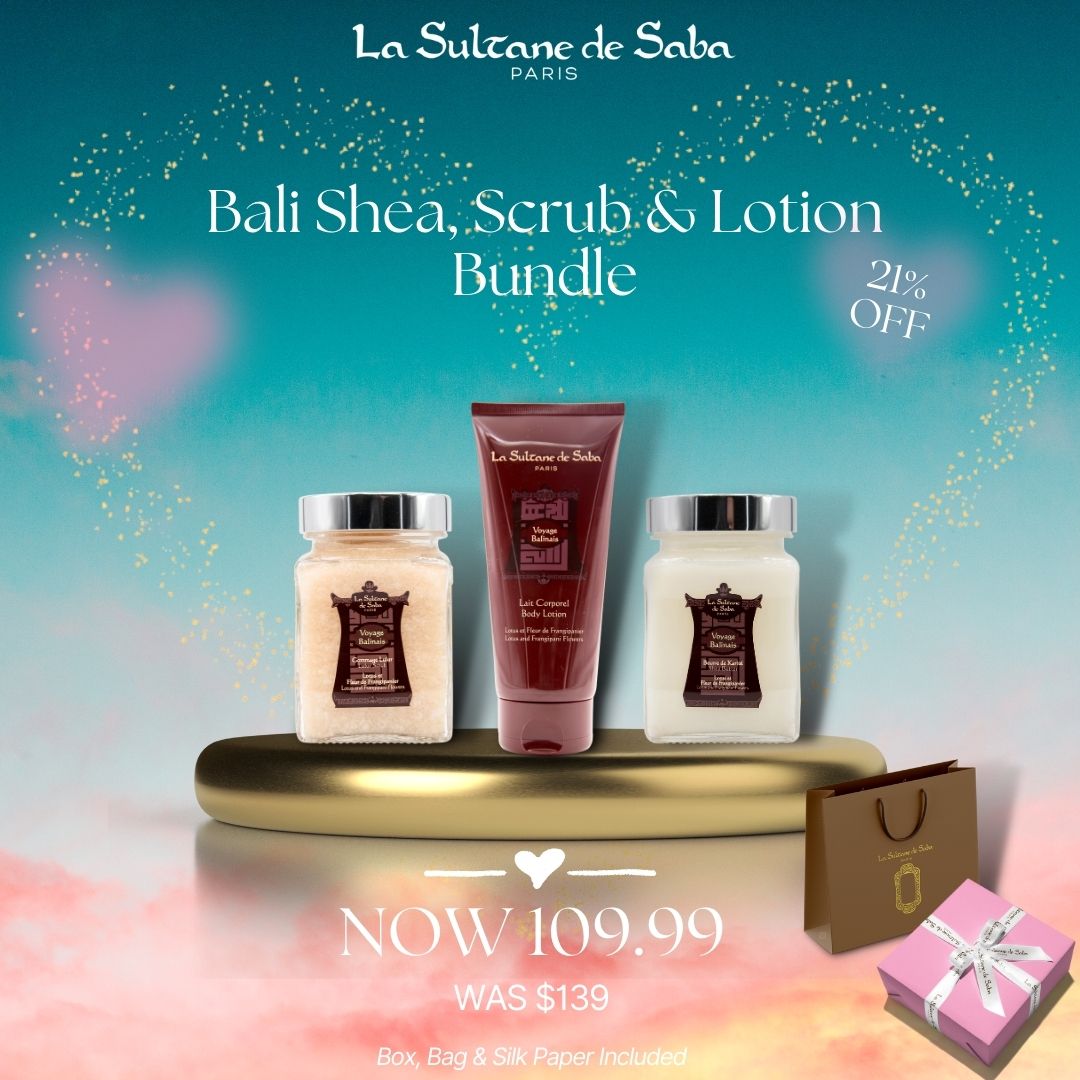 Bali Shea, Scrub & Lotion Bundle – La Sultane de Saba USA